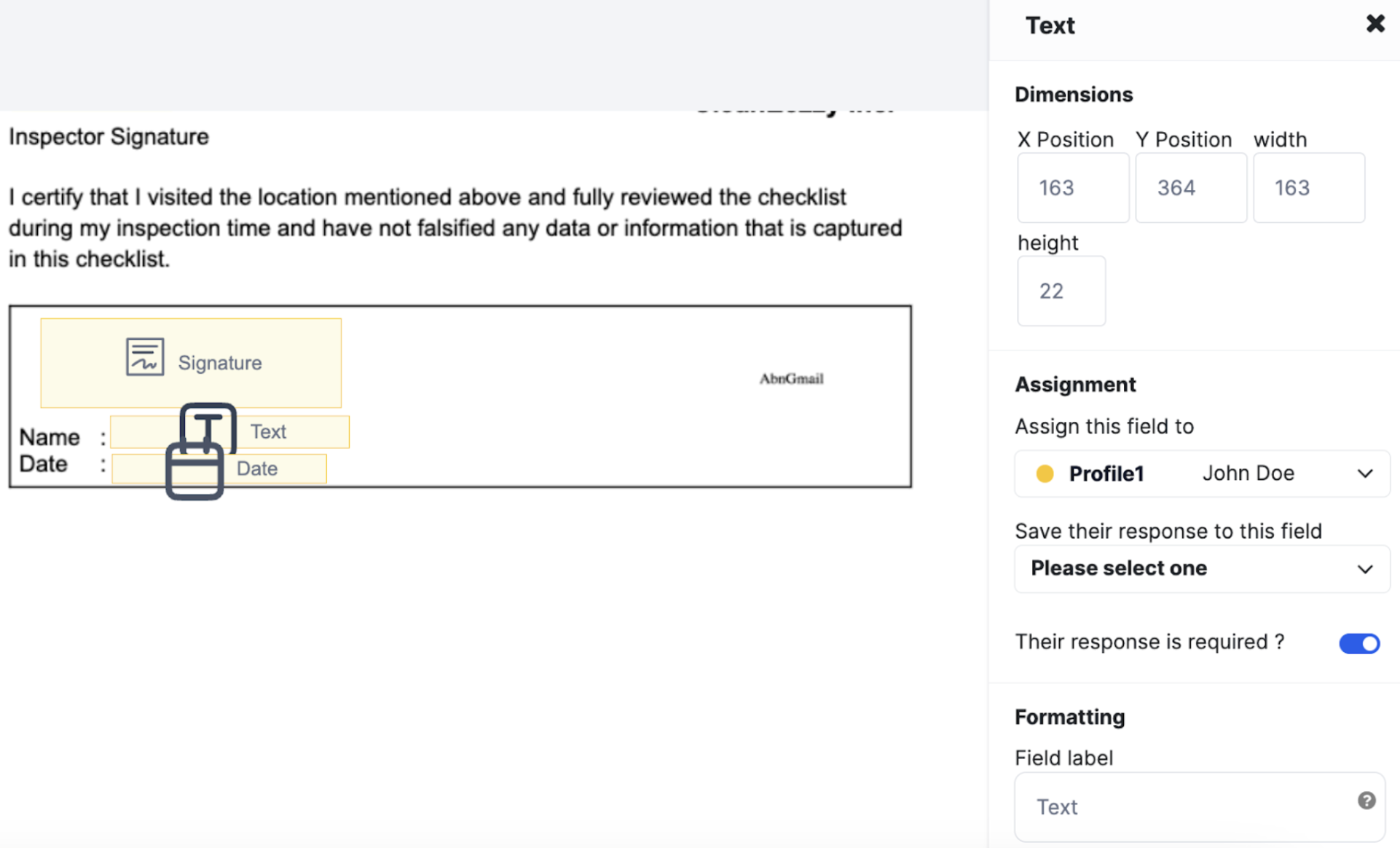 Creating a template using the PDF upload feature