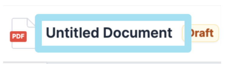 Creating a template using the PDF upload feature