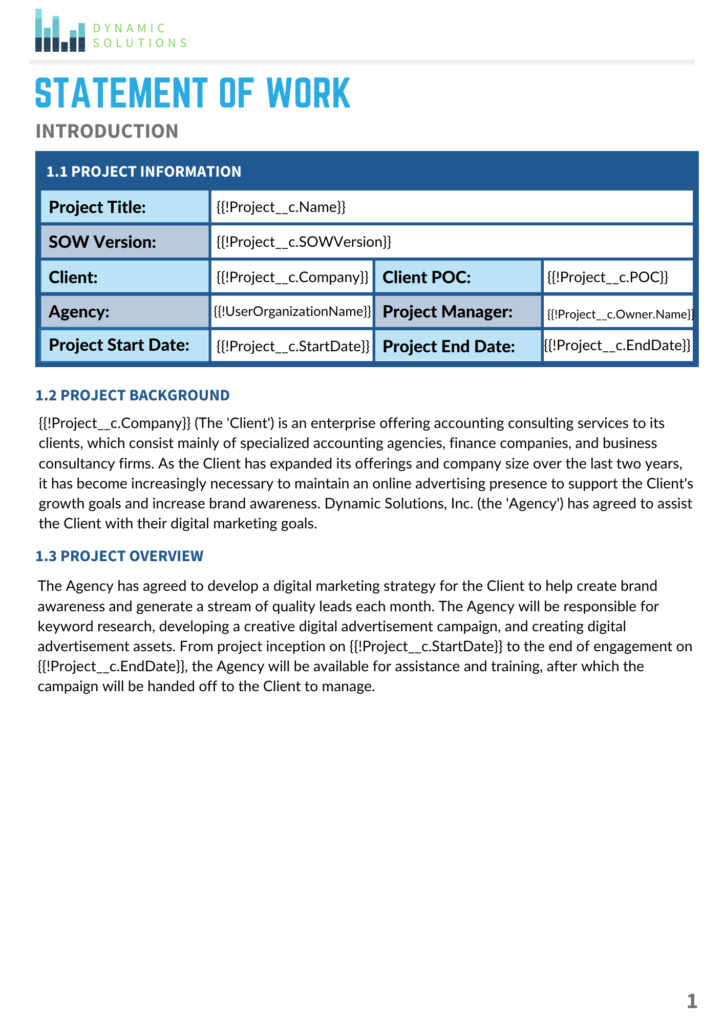 How To Create A Stunning Statement Of Work In Salesforce