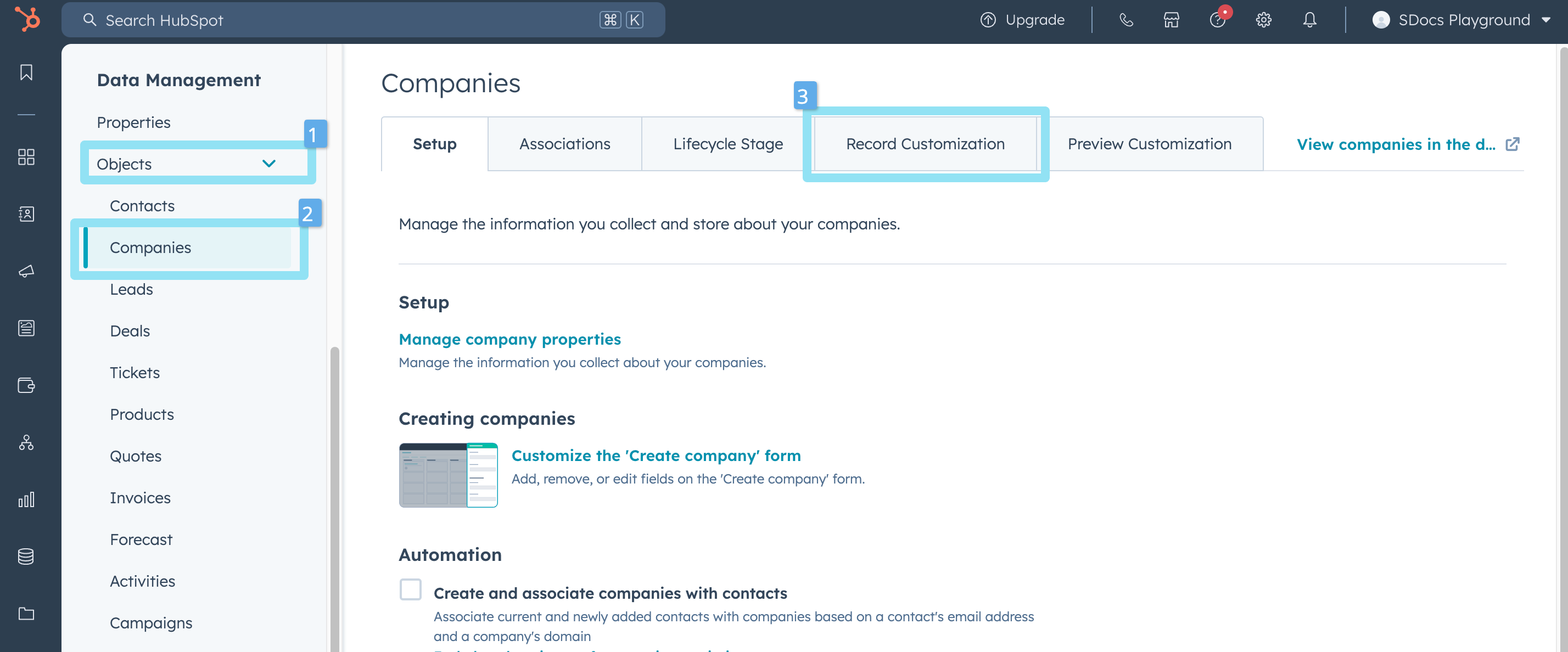 Customize S-Docs for HubSpot CRM cards – S-Docs for Salesforce