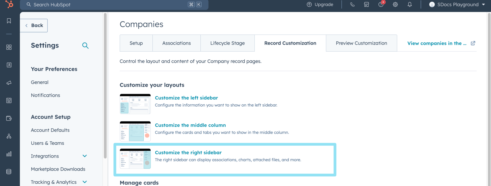 Customize S-Docs for HubSpot CRM cards – S-Docs for Salesforce